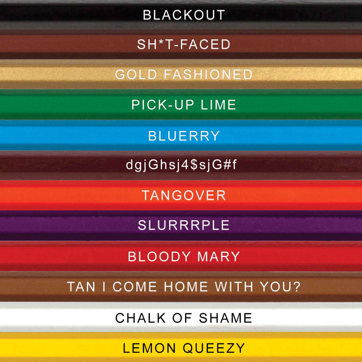 Drunk Colors Colored Pencils | Two Words One Finger