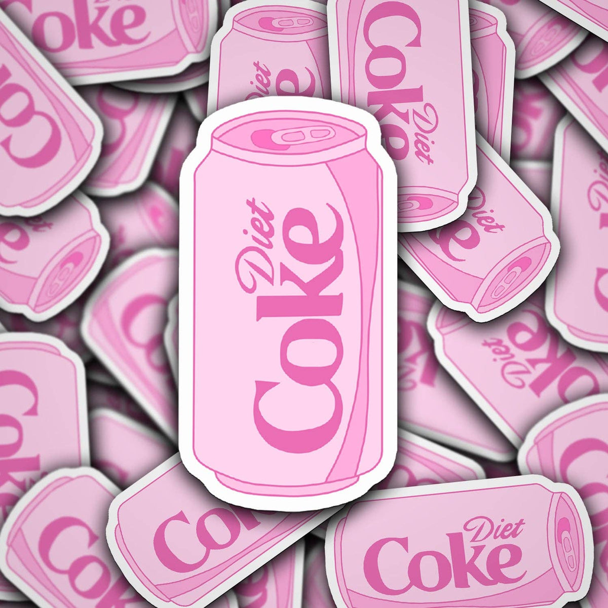 Vinyl Decal Pink Diet Coke | Two Words One Finger
