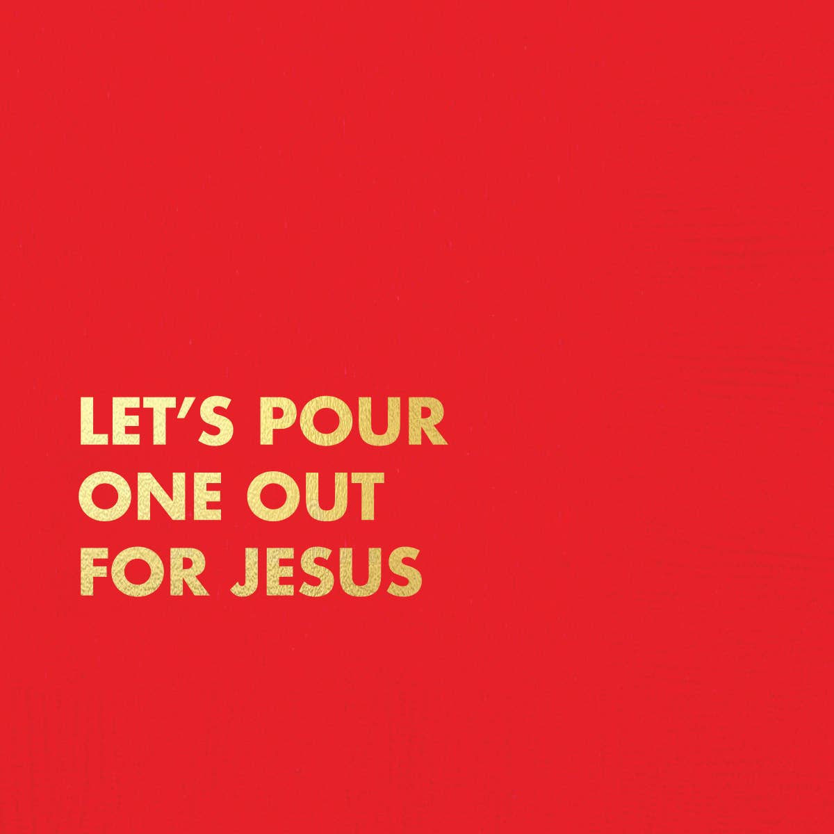 Jesus Cocktail Napkin | Two Words One Finger