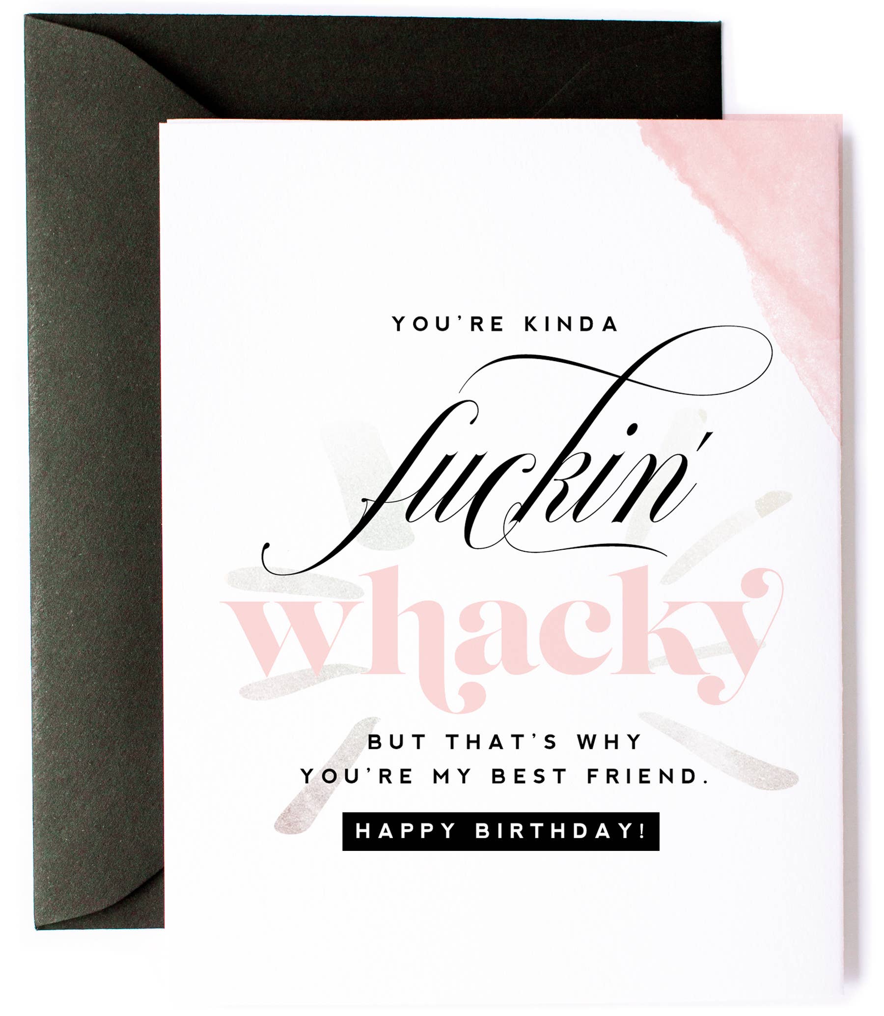 Whacky Best Friend - Funny Birthday Card | Two Words One Finger