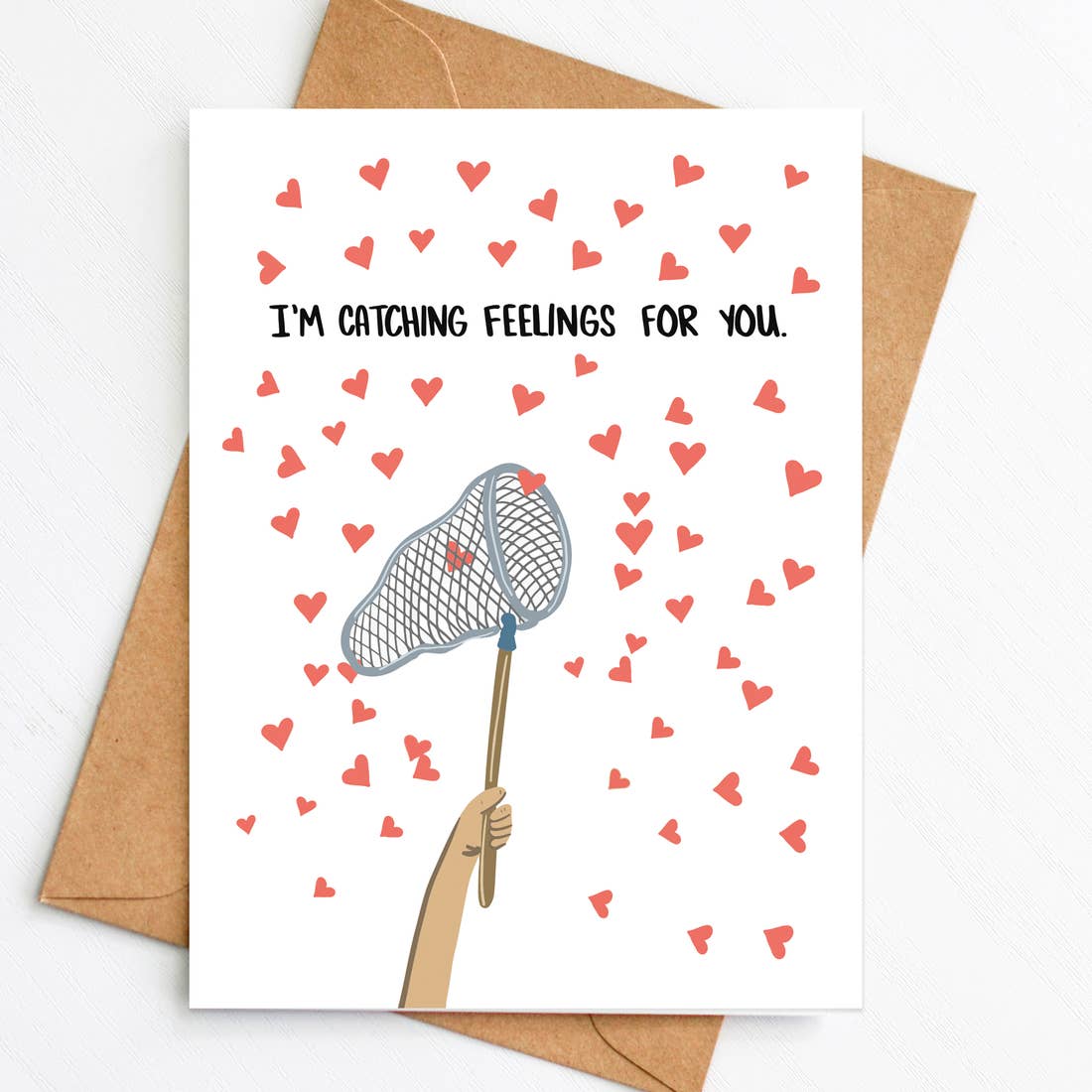 I m Catching Feelings For You Card Two Words One Finger i-m-catching-feelings-for-you-card-two-words-one-finger