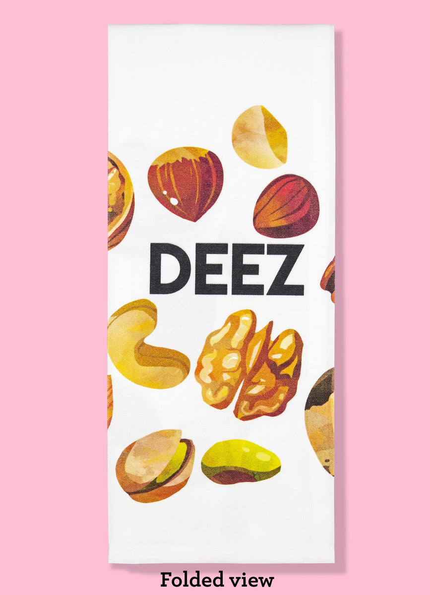 "DEEZ" Kitchen Towel | Two Words One Finger