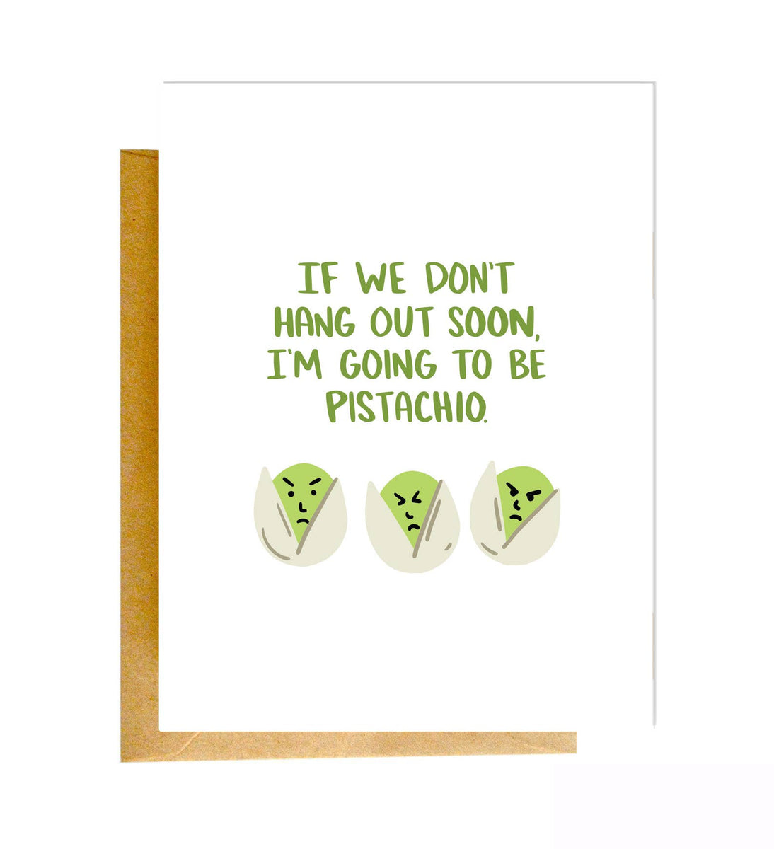 Pistachio Card | Two Words One Finger